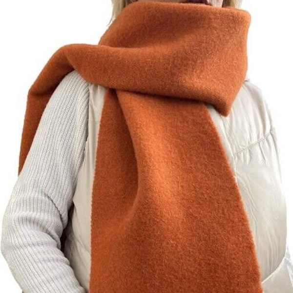 Brown Wool Scarf - Etsy