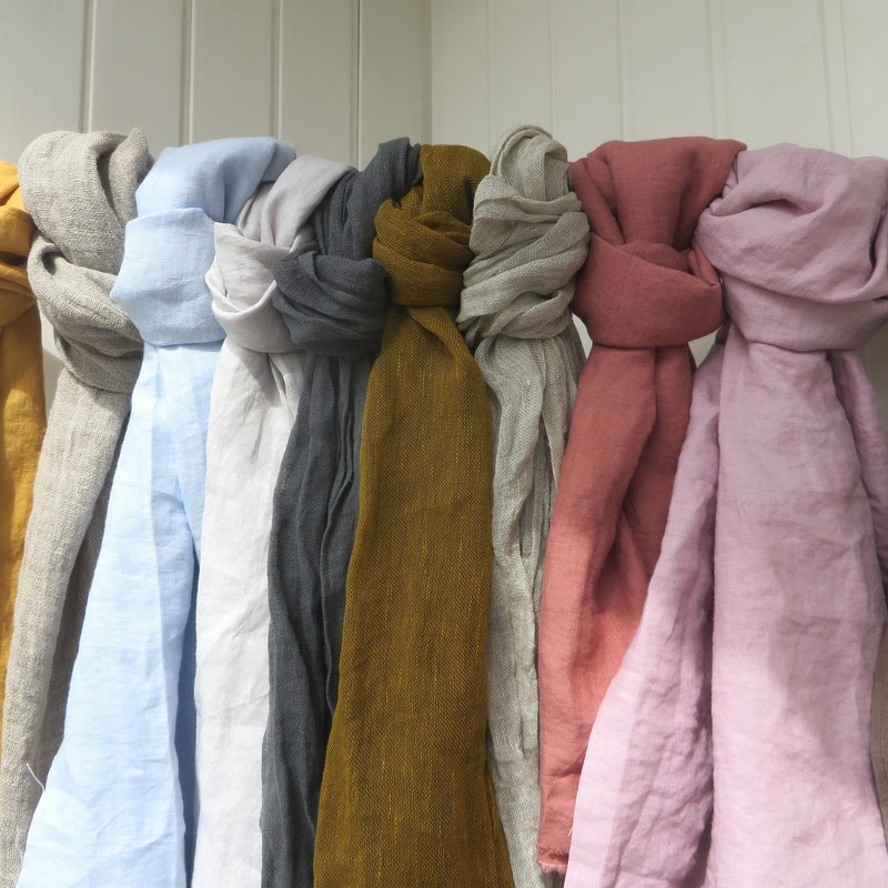 Linen Scarves - Etsy