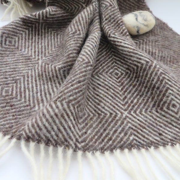 Brown Wool Scarf - Etsy