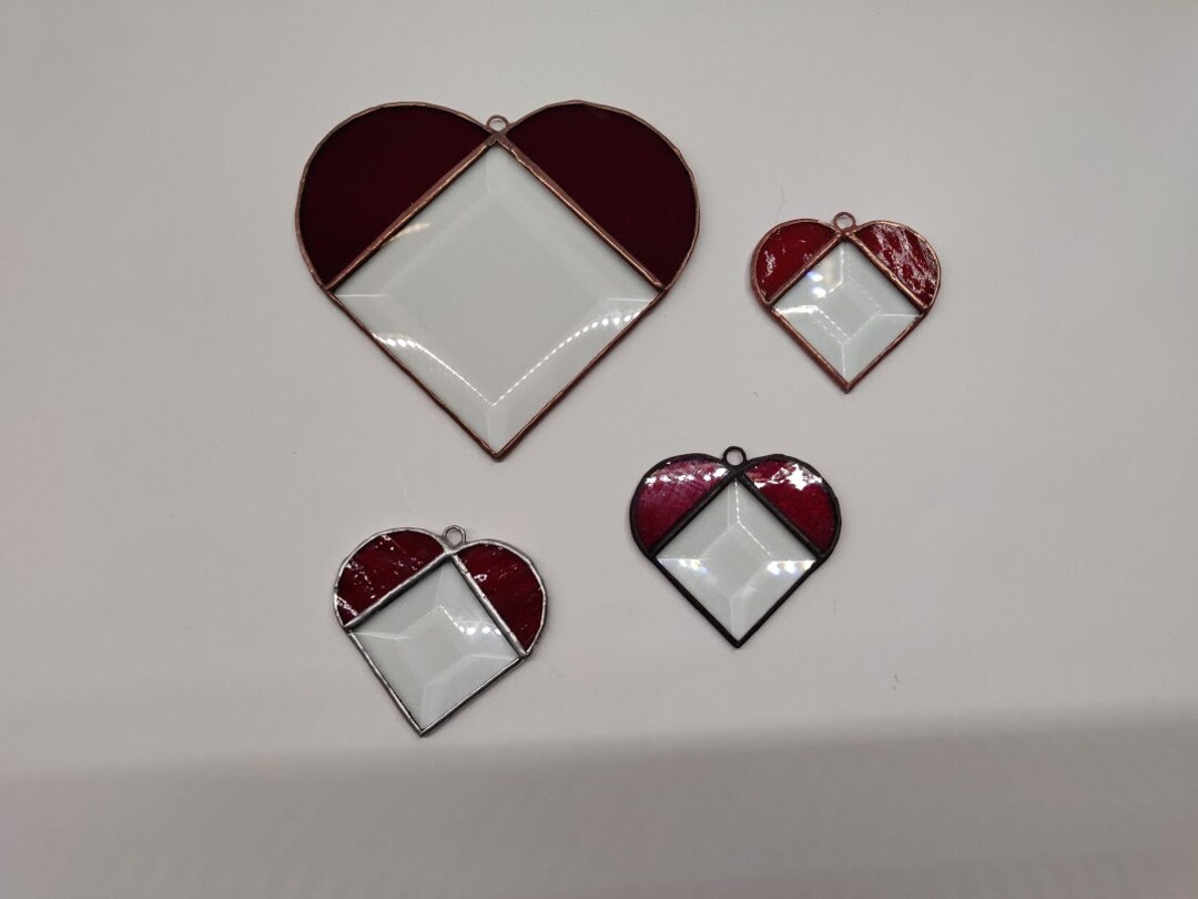 Bevel Heart - Etsy