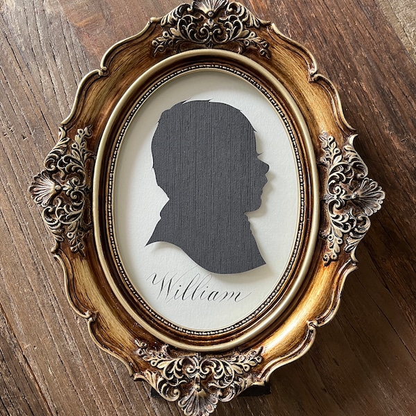 Silhouette Portrait - Etsy