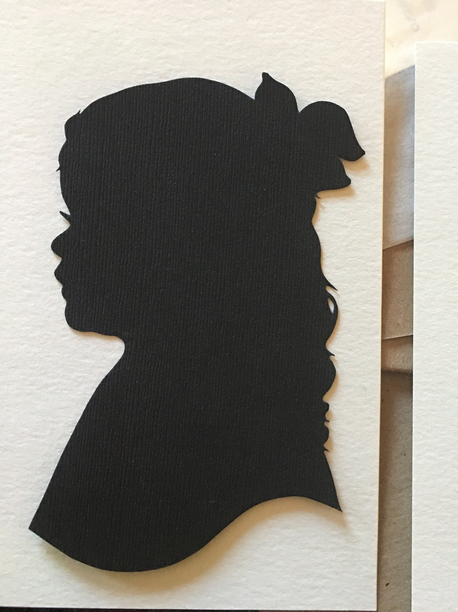 Hand Cut Custom Profile Silhouette Portrait Silhouette Cameo | Etsy