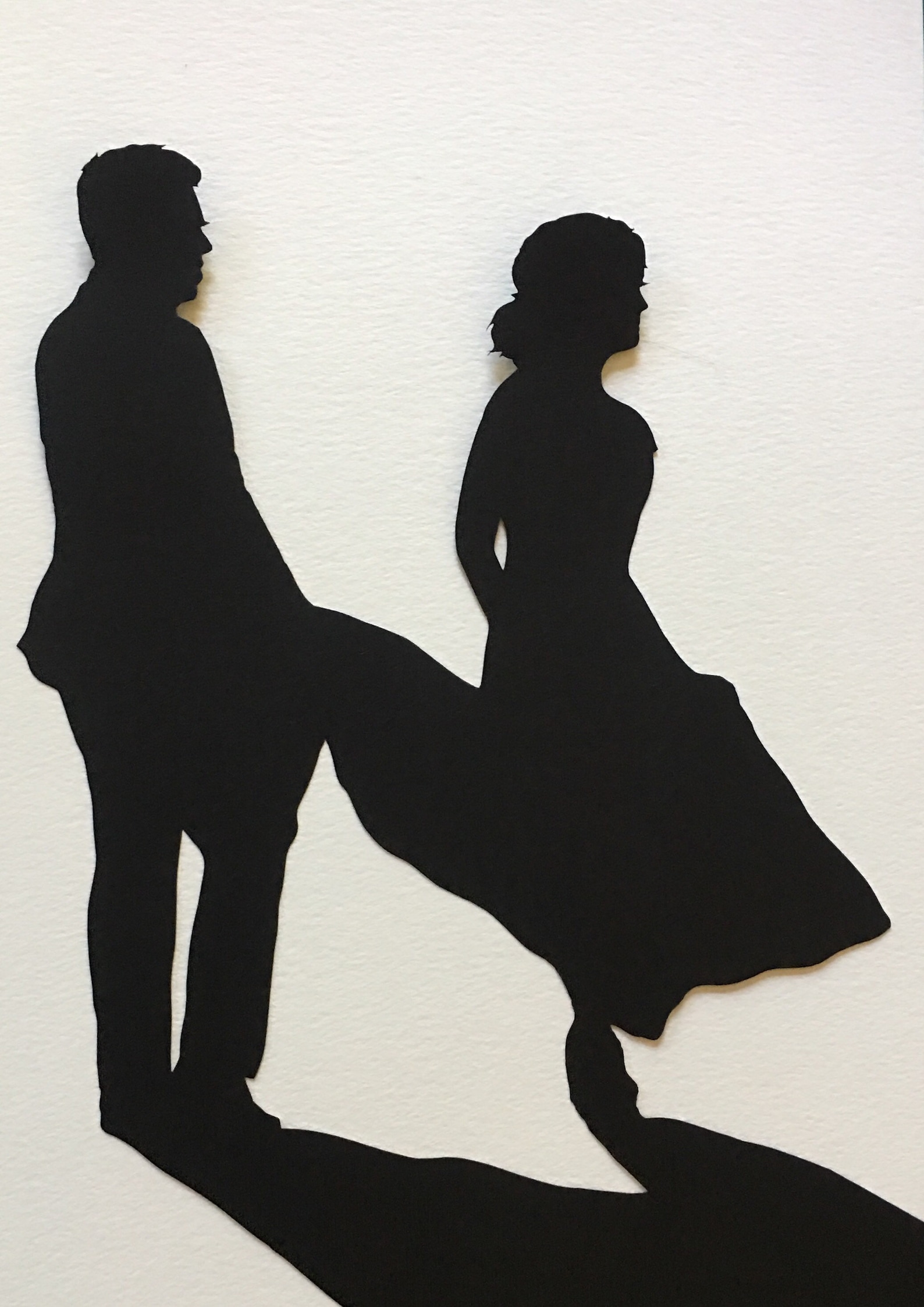 Personalized Couple Portrait Silhouette Custom Wedding - Etsy