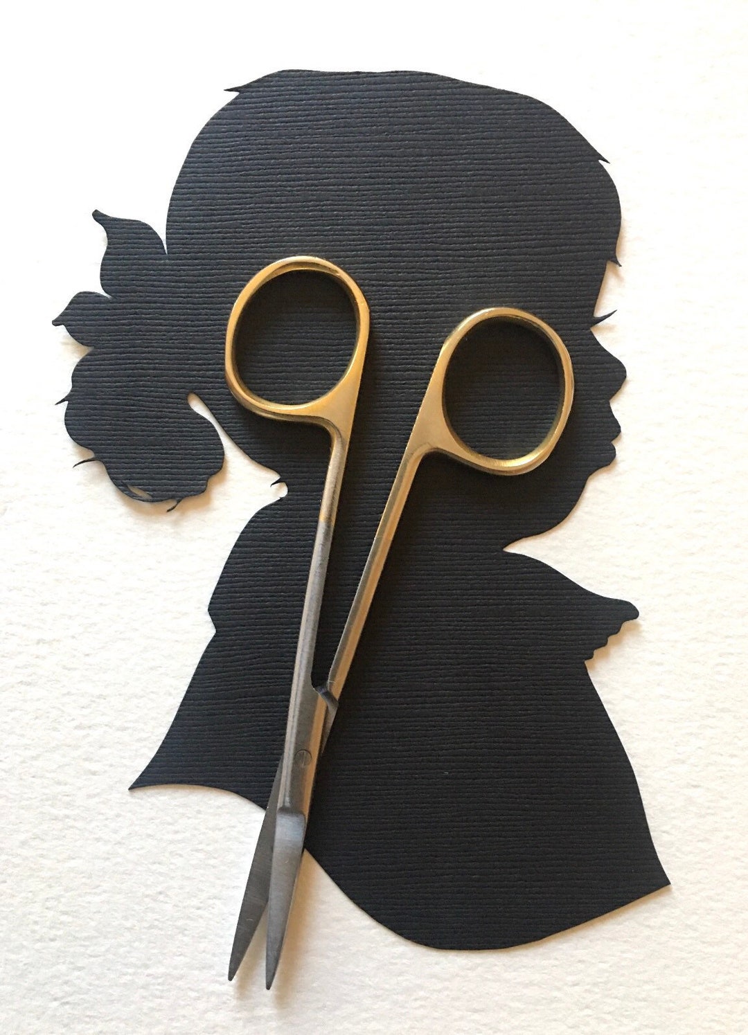 Custom Hand-cut Silhouette Portrait: Personalized Paper Cutting Art - Etsy
