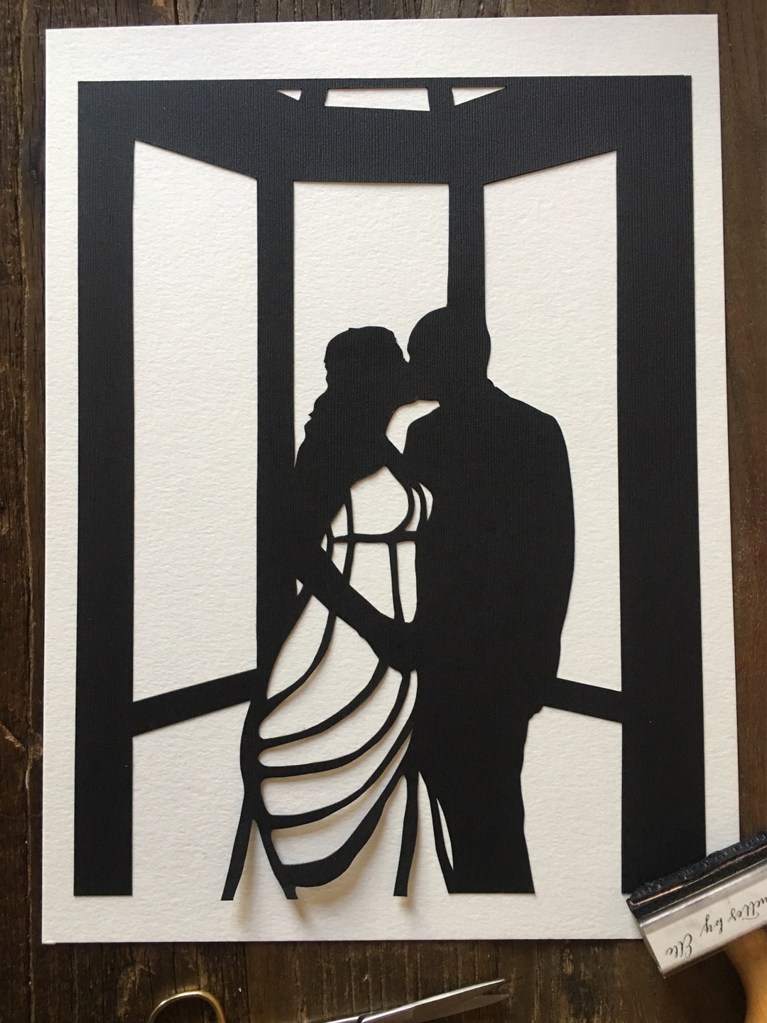 Hand Cut First Anniversary Gift Anniversary Gifts Anniversary Gifts For