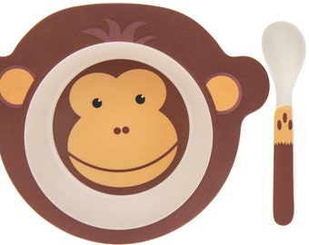 Monkey Dinner Plate - Etsy