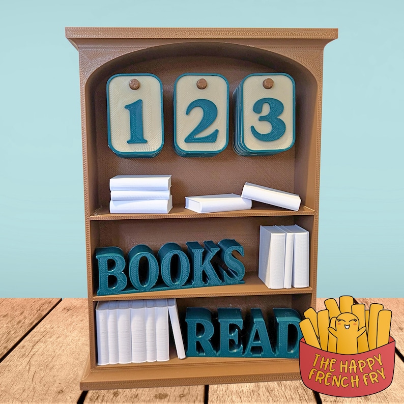 DIGITAL FILE!! Books Read STL File, Book Counter, Book Tracker, Books I Have Read This Year ...