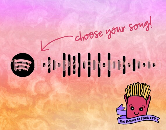 Custom Spotify QR Code Sticker Choose Your Song or Playlist | Etsy