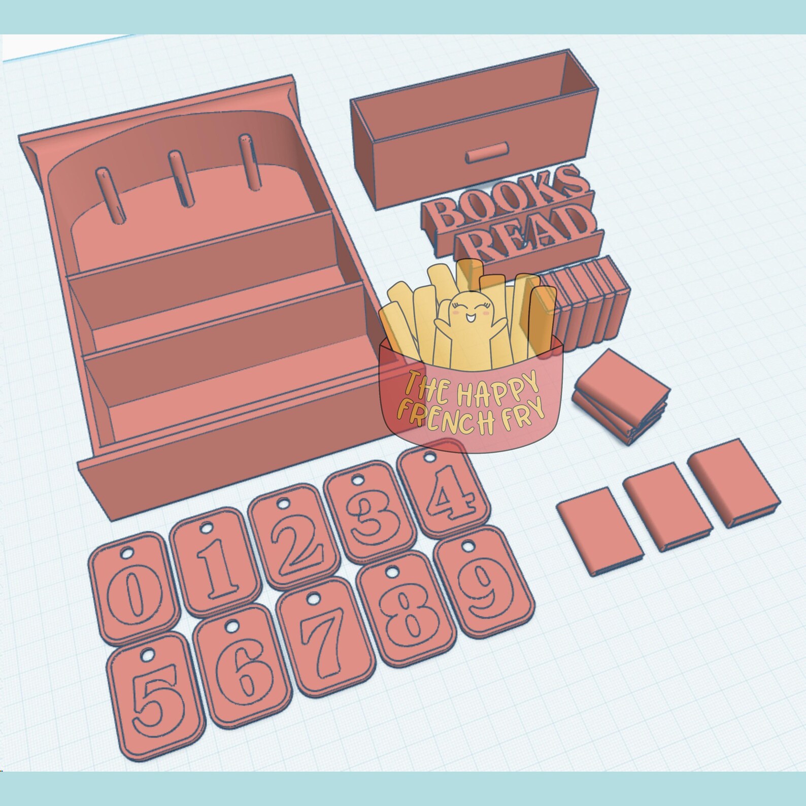 DIGITAL FILE!! Books Read STL File, Book Counter, Book Tracker, Books I Have Read This Year ...