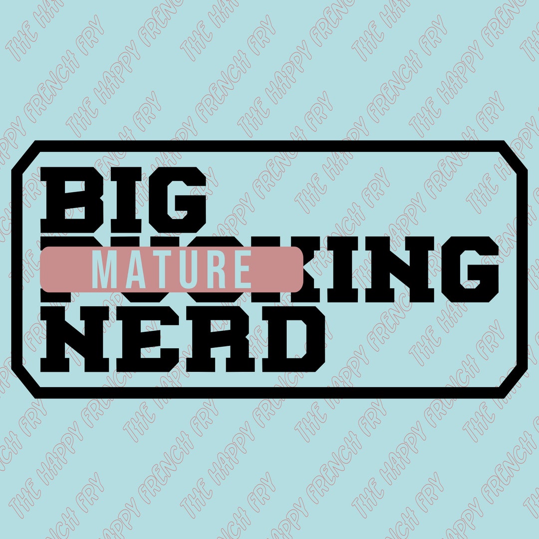 Big Effing Nerd, Big Fcking Nerd, Dork, Geek, Geeky, Tumbler Decal ...