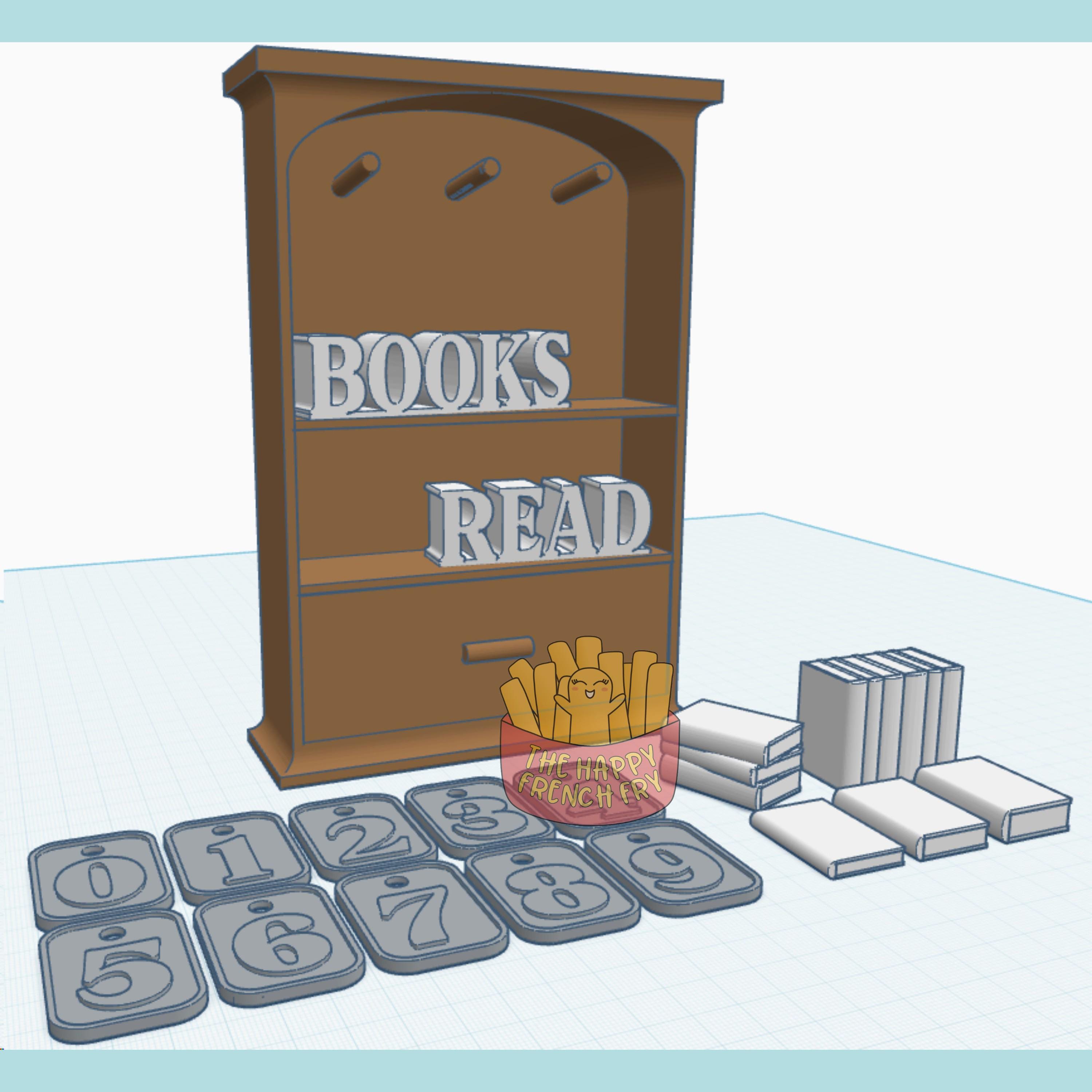 DIGITAL FILE!! Books Read STL File, Book Counter, Book Tracker, Books I Have Read This Year ...