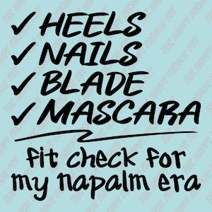 Heels Nails Blade Mascara, Fit Check for My Napalm Era, Kpop Demon ...