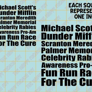 Michael Scott, Dunder Mifflin Rabies Awareness Fun Run, TV Quotes Decal ...