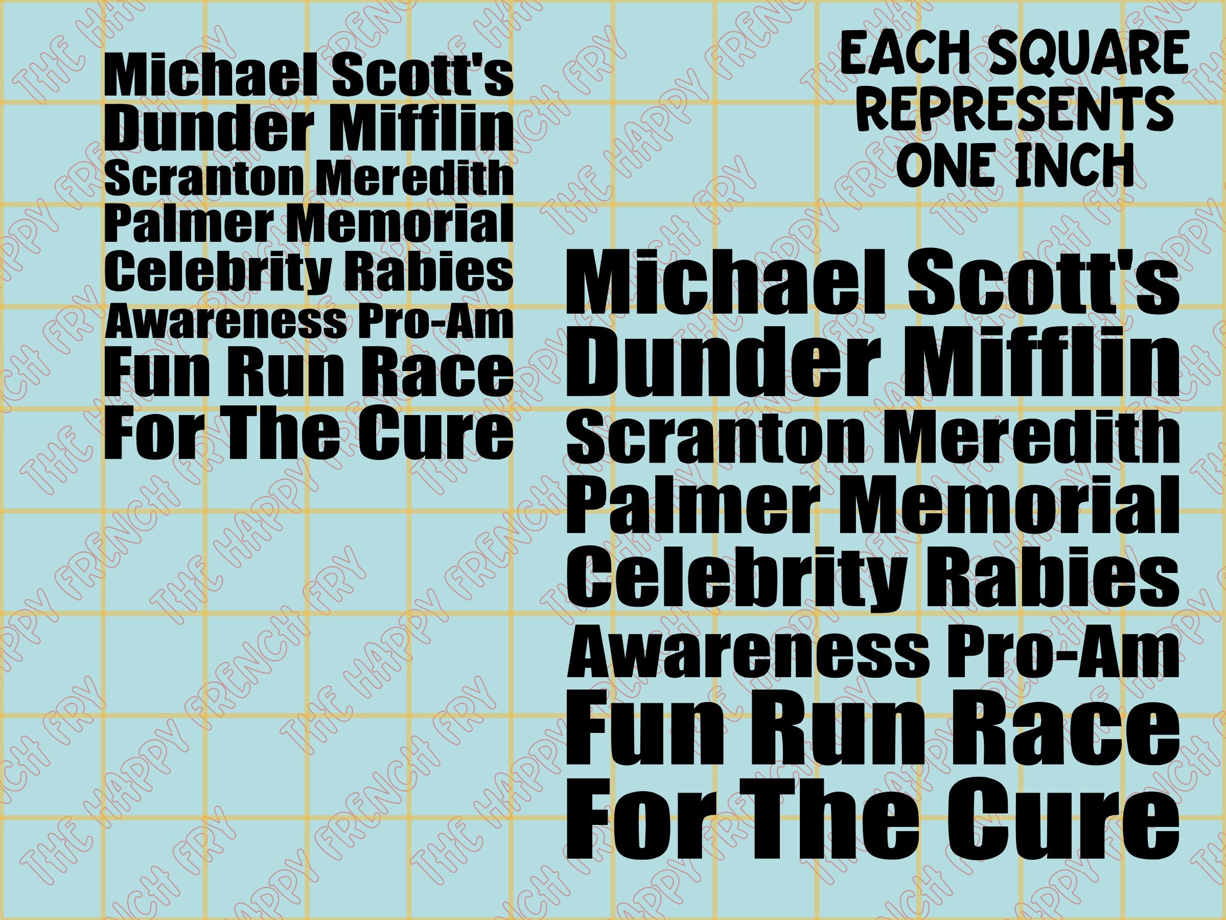 Michael Scott Dunder Mifflin Rabies Awareness Fun Run TV - Etsy