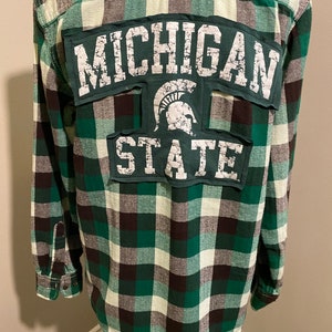 Michigan Upcyled Flannel Size Mens Small - Etsy