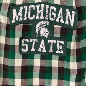 Michigan Upcyled Flannel Size Mens Small - Etsy