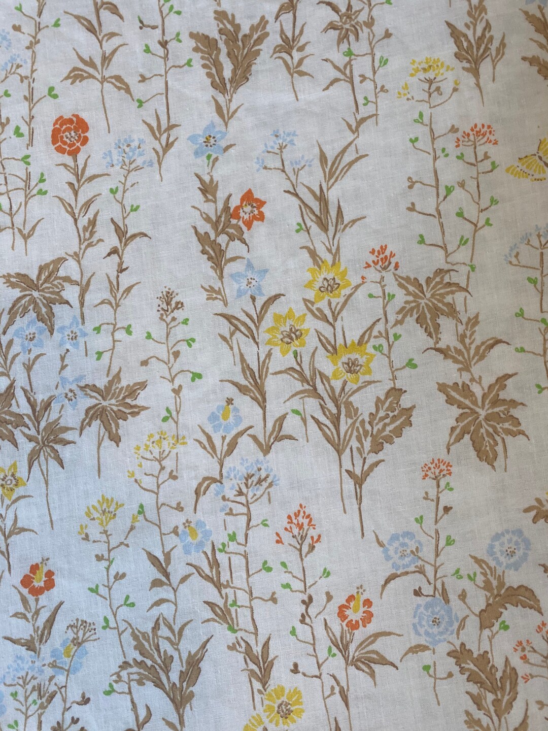 Vintage Perma-prest Full Flat Sheet - Etsy
