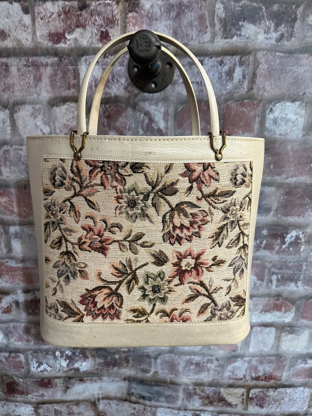 Vintage 1960s Tote Bag. 15x11x3.5 - Etsy