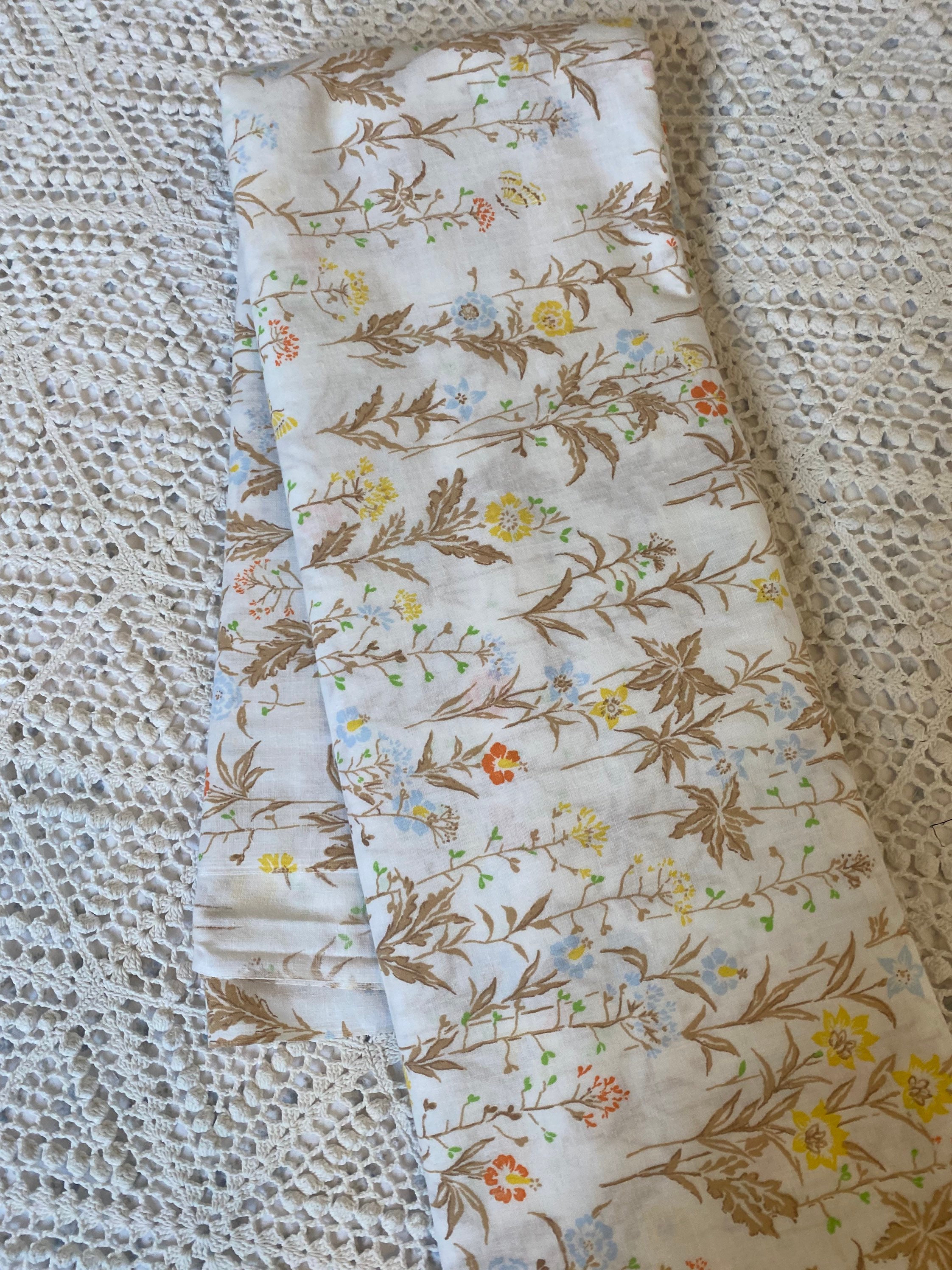 Vintage Perma-prest Full Flat Sheet - Etsy