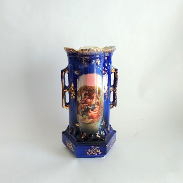 Flow Blue Vase - Etsy