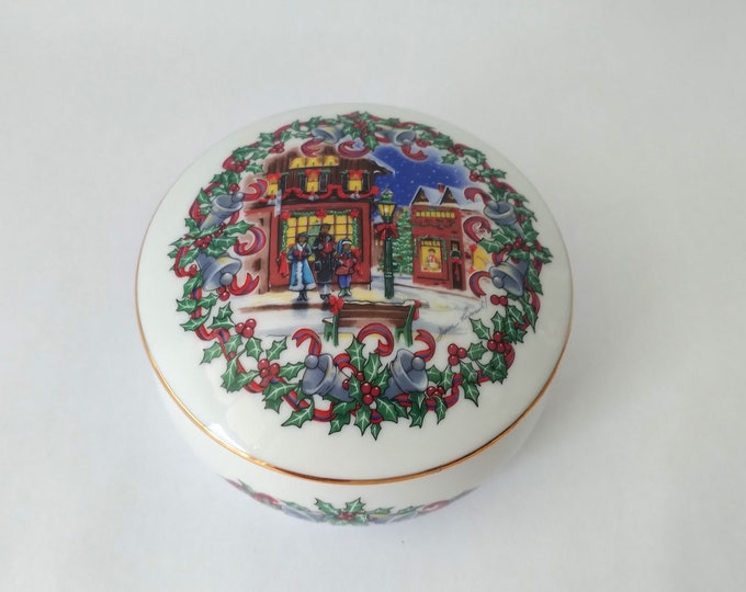 Heritage House Music Box 1992 Melodies of Christmas Silver - Etsy