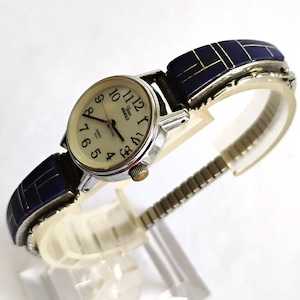 Timex Indiglo 925 Sterling Silver Lapis Lazuli Inlay Quartz Watch for ...