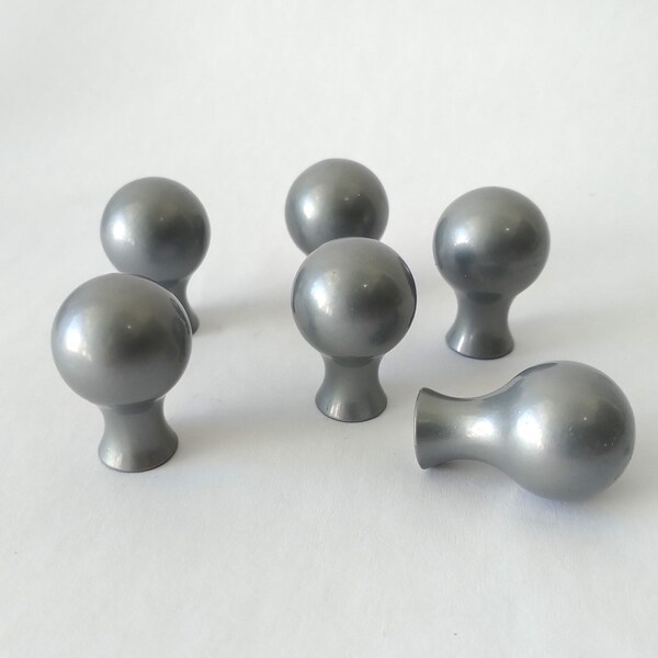Antique Pewter Cabinet Knobs - Etsy