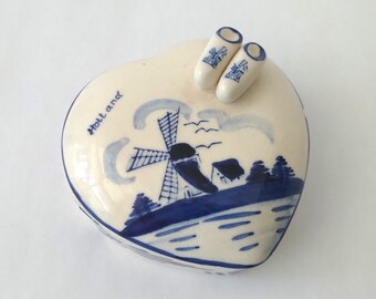 Delft Blue Trinket Box - Etsy
