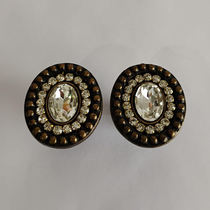 Rhinestone Knobs - Etsy