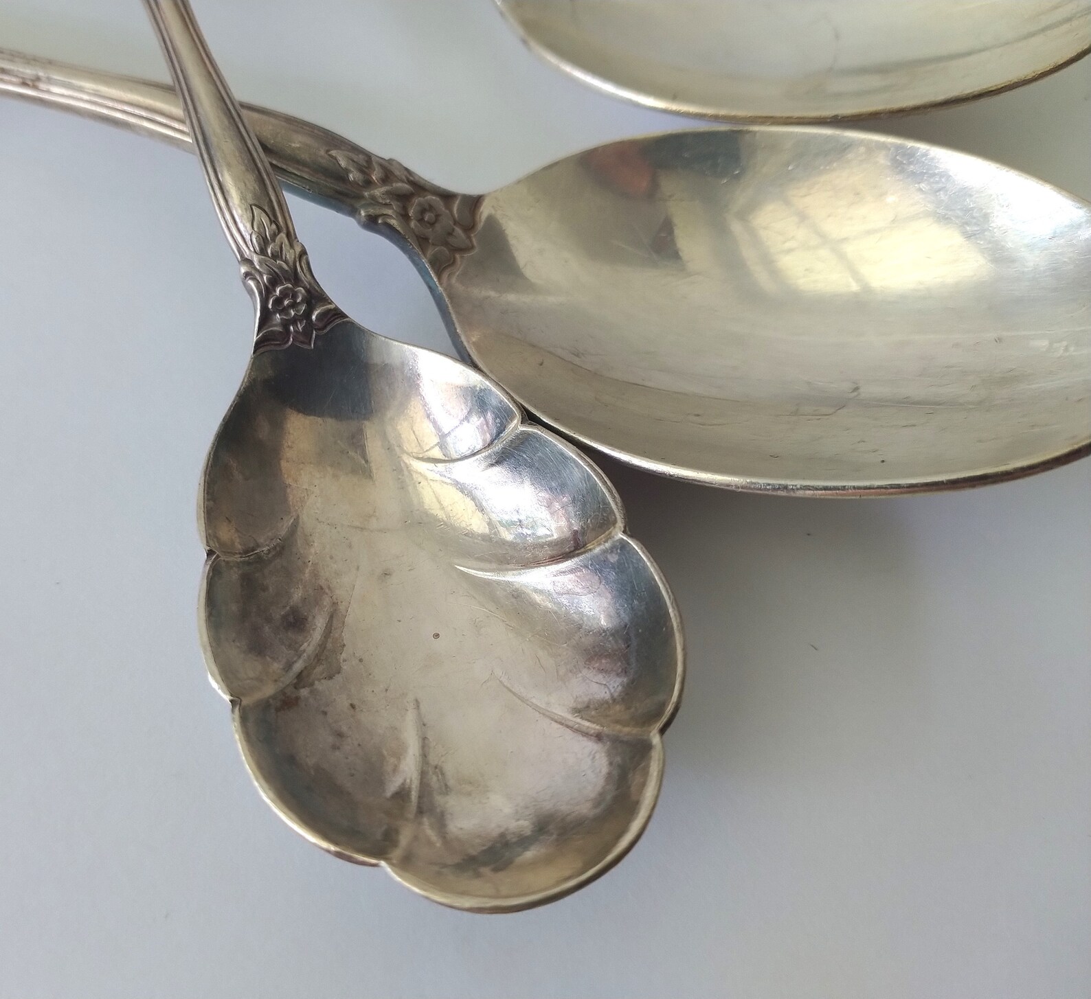 3 International Deep Silver Spoons Silver Plate Tablespoons - Etsy