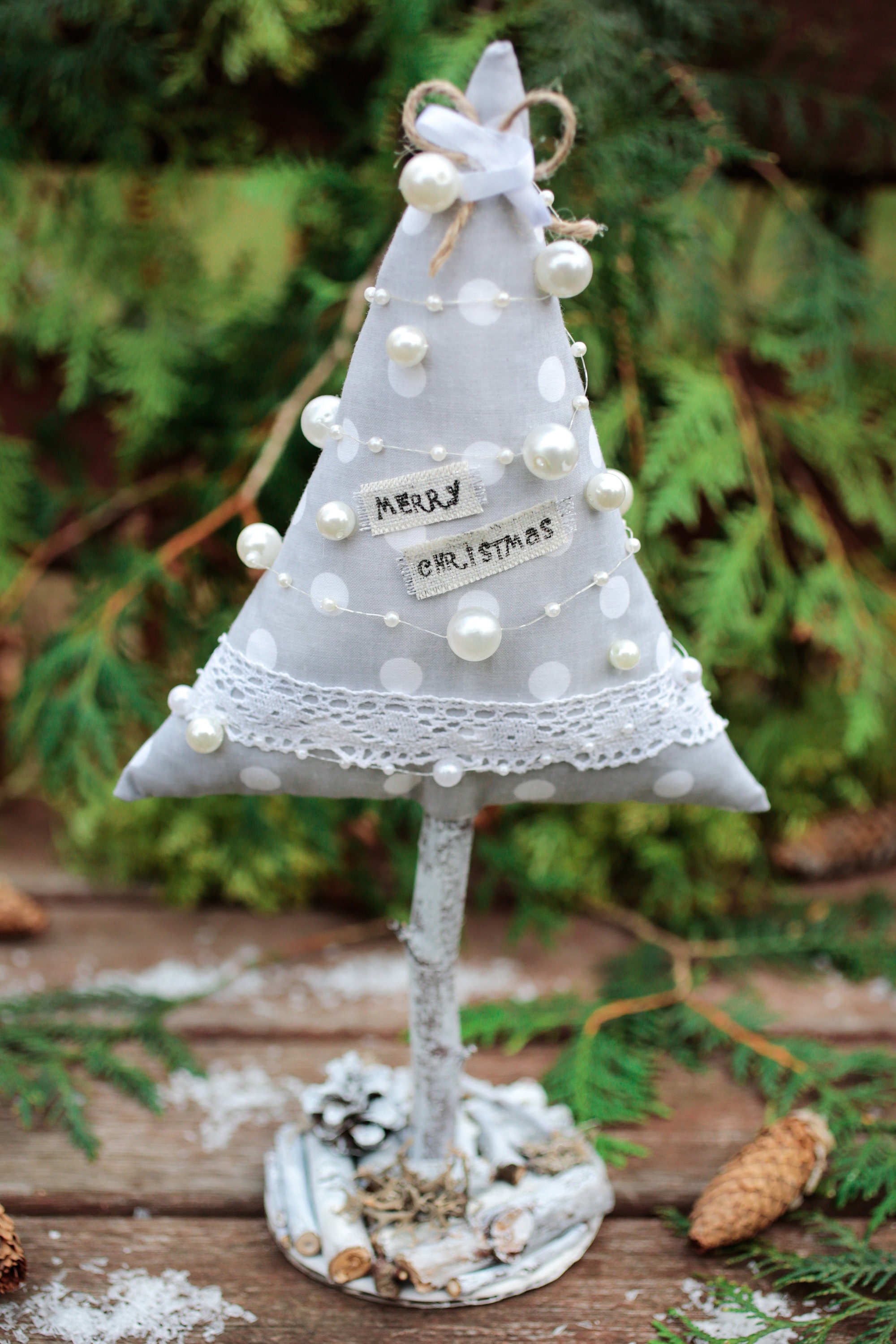 Christmas Handmade Tree Big Christmas Fabric Tree Handmade - Etsy