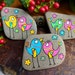 Romantic Painted Stone, Anniversary Gift, Lovely Birds, Hand Painted ...