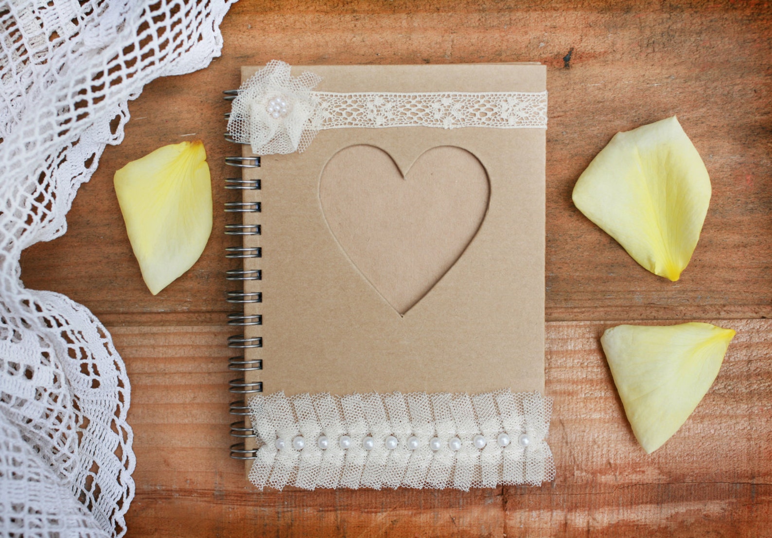 Wedding Guest Book Rustic Vintage Wedding Book Wedding Book - Etsy