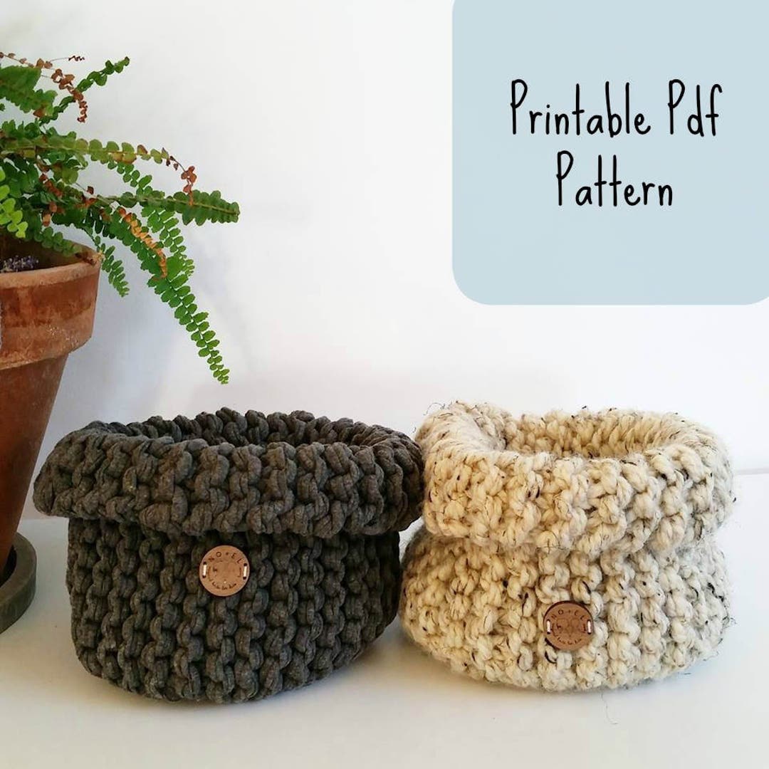 Pattern: Knitting Pattern, Hamptons Knitted Hamper Vessel, Pattern, PDF ...