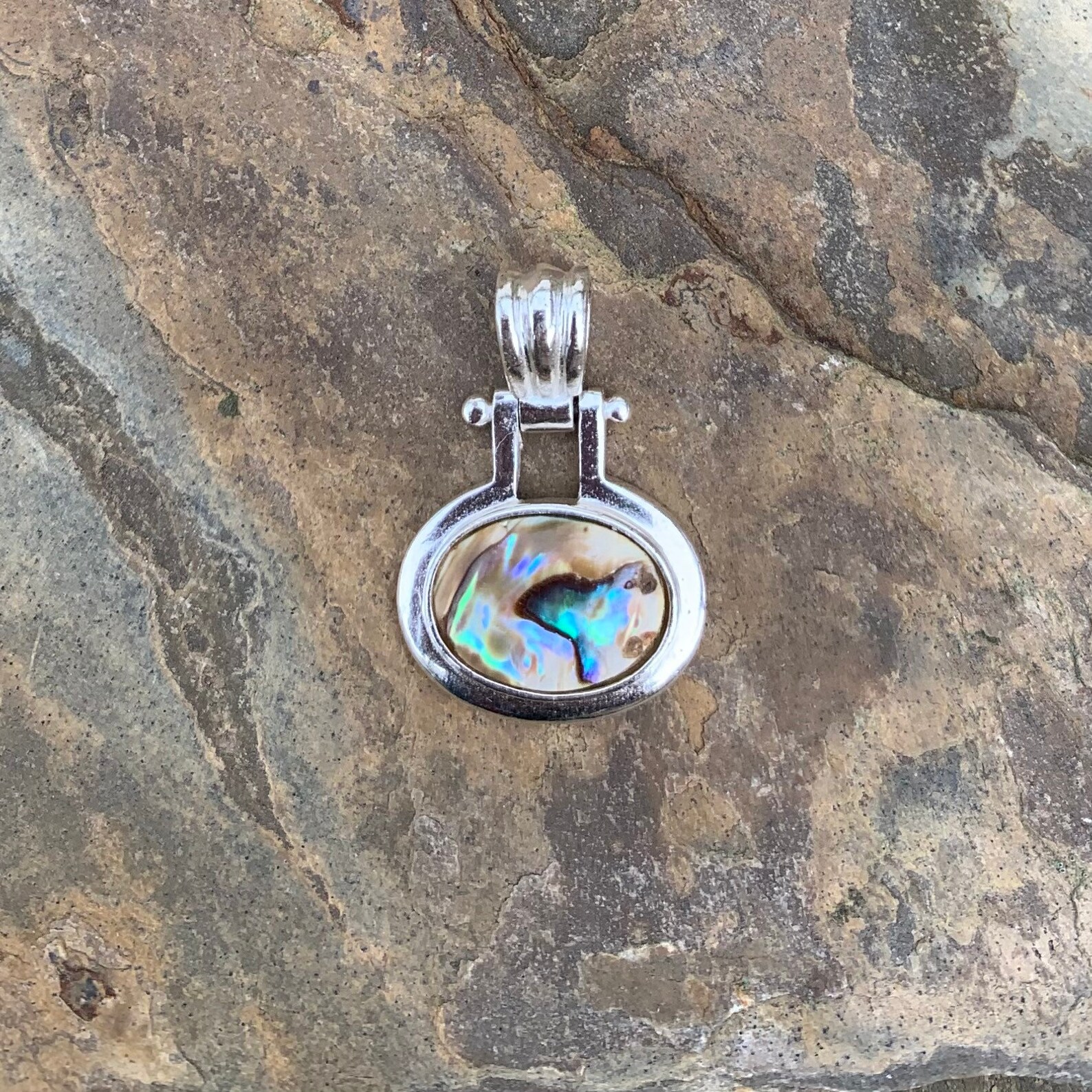 Abalone Shell Pendant / Paua Shell Necklace / Abalone and | Etsy