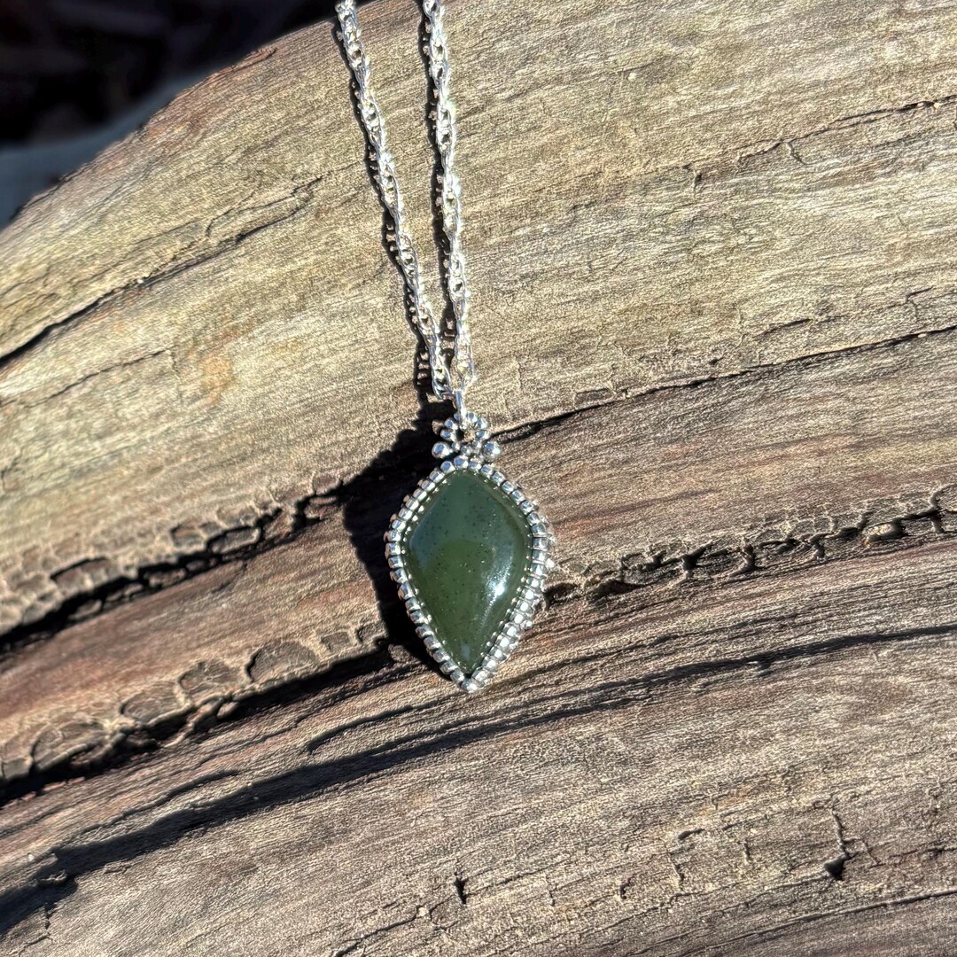 Carolyn Pollack Pendant/ Jade Necklace / Carolyn Pollack Jade Pendant ...