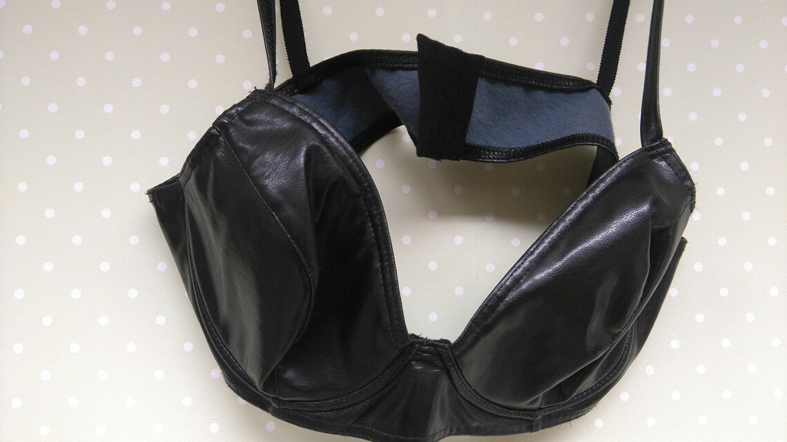 Sale Vintage Black PVC Bra Patrice Catanzaro/greations Paris/size L/10 ...