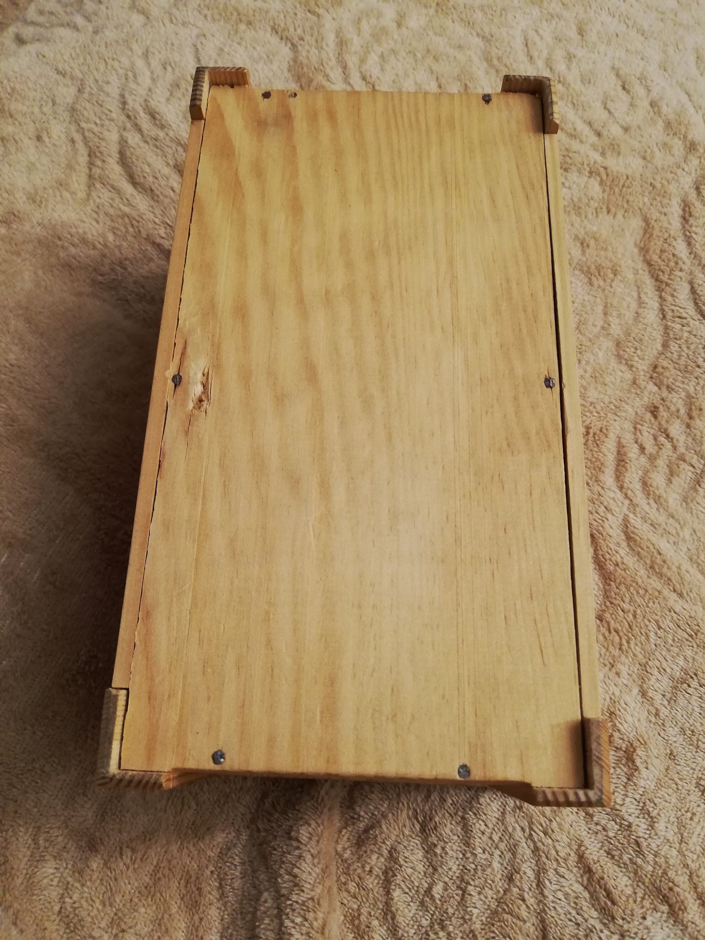 Carved Ornament Wood Treasure Gold Chest Jewelry Dovetail Box With ...