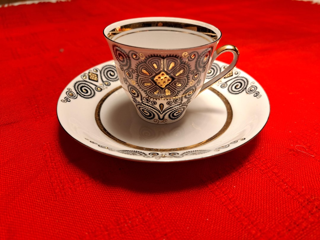 Vintage Riga Porcelain Factory RPR, Coffee Set Vita, Thin Porcelain ...