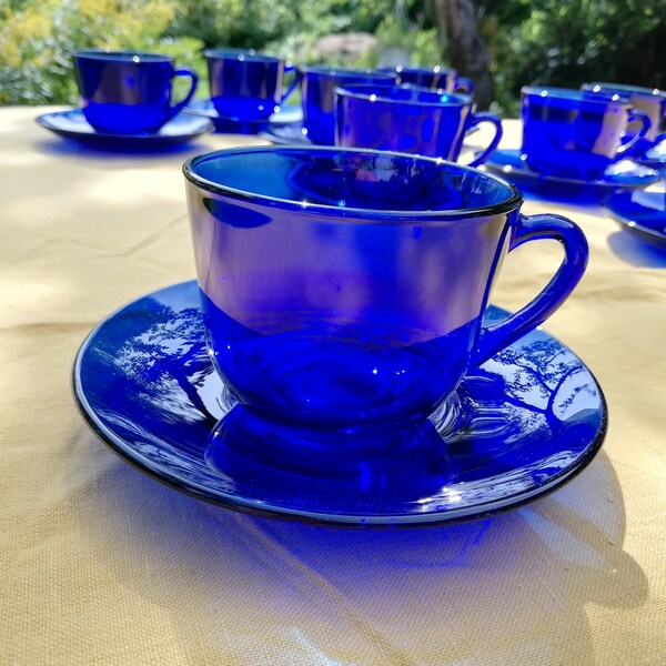 Blue Tea Cups - Etsy