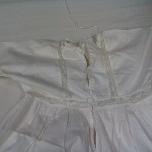 1920's Antique Ivory Batiste Cotton Girl Doll Long Dress Night Gown ...
