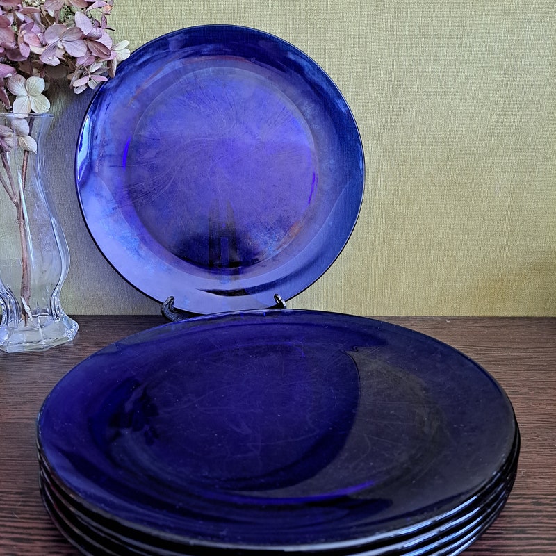 Cobalt Blue Plate - Etsy