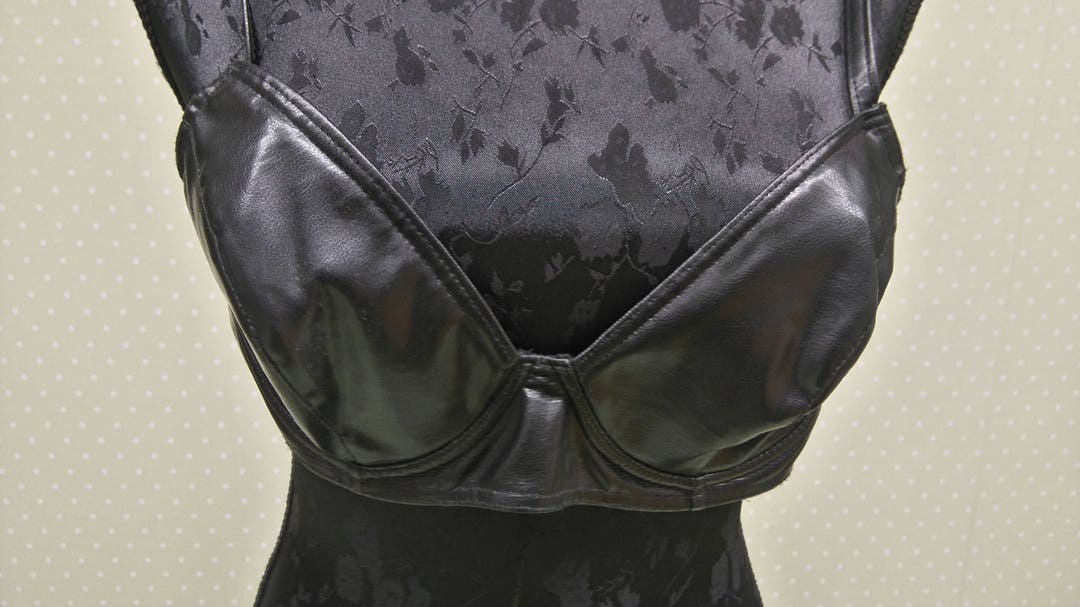 Sale Vintage Black PVC Bra Patrice Catanzaro/greations Paris/size L/10 ...