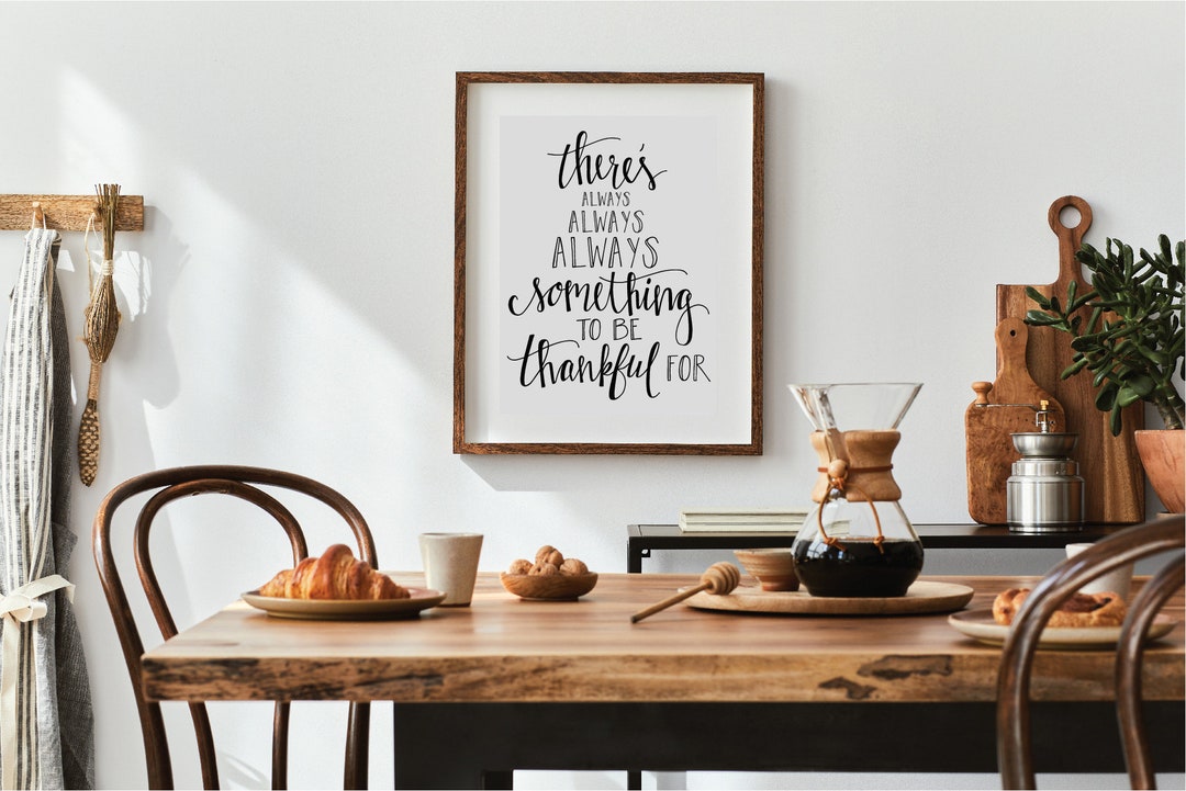 Always Thankful Art Print - Etsy