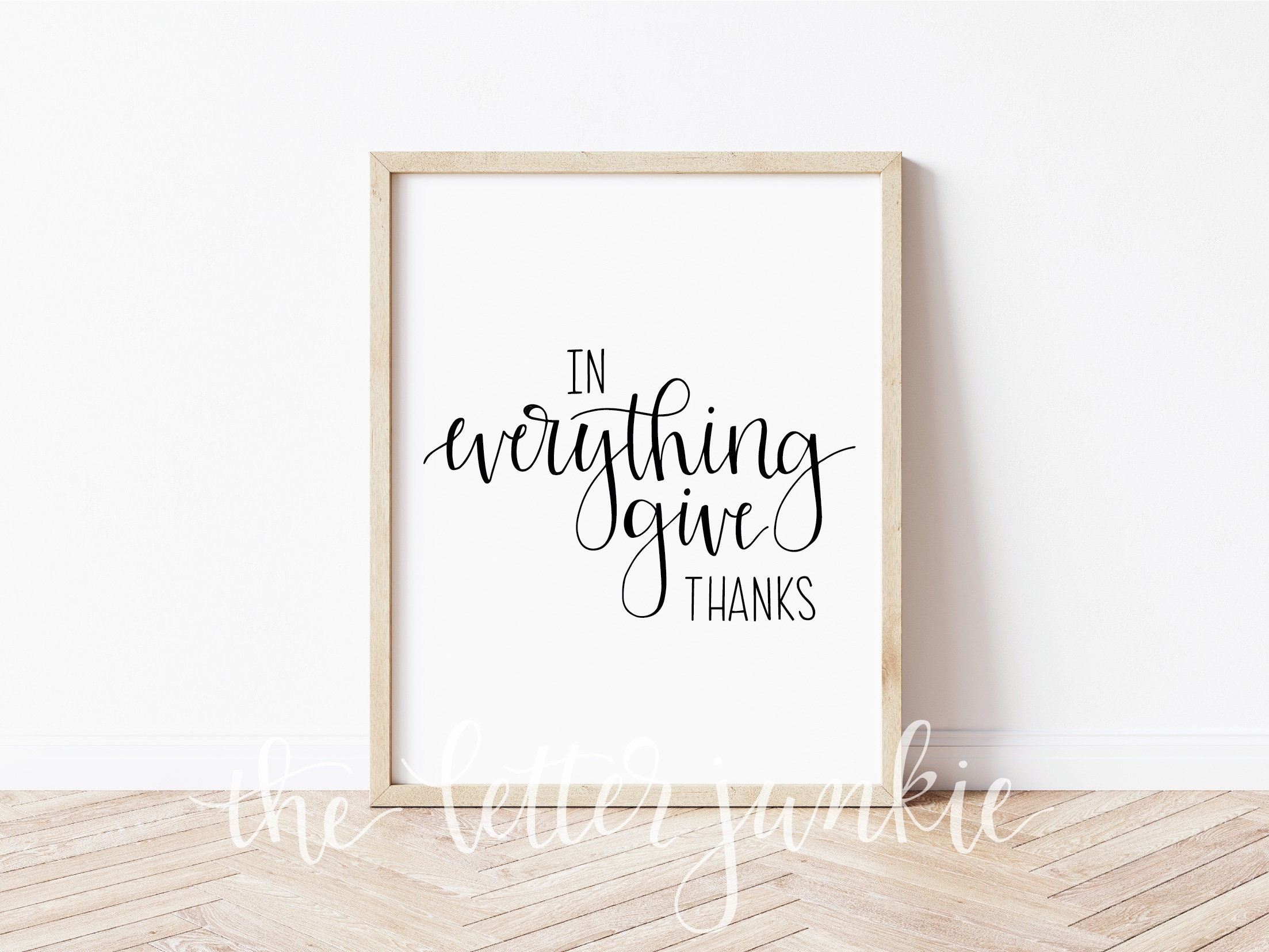 In Everything Give Thanks Art Print - Etsy