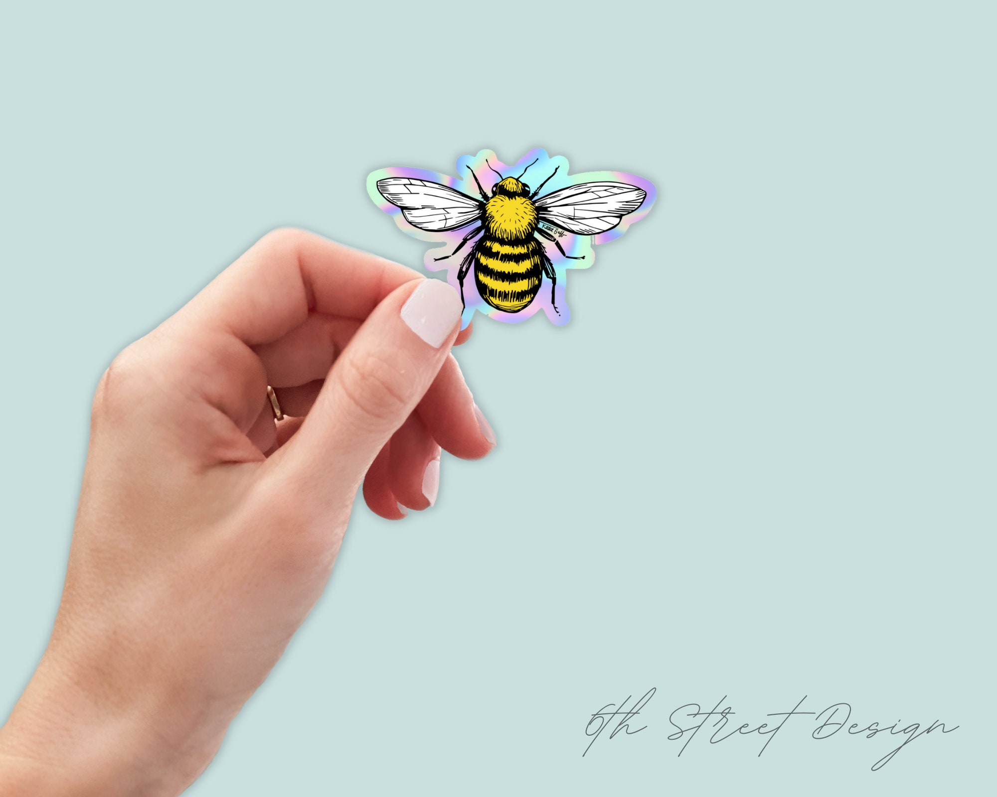 Mini Bee Sticker Hydroflask Yeti Waterproof Mini - Etsy