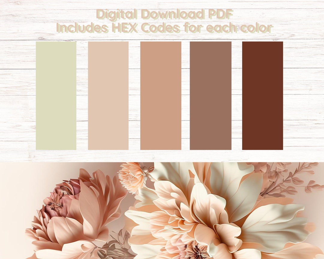 Magnolia Bliss Digital Color Palette - PDF Download - Graphic Design ...