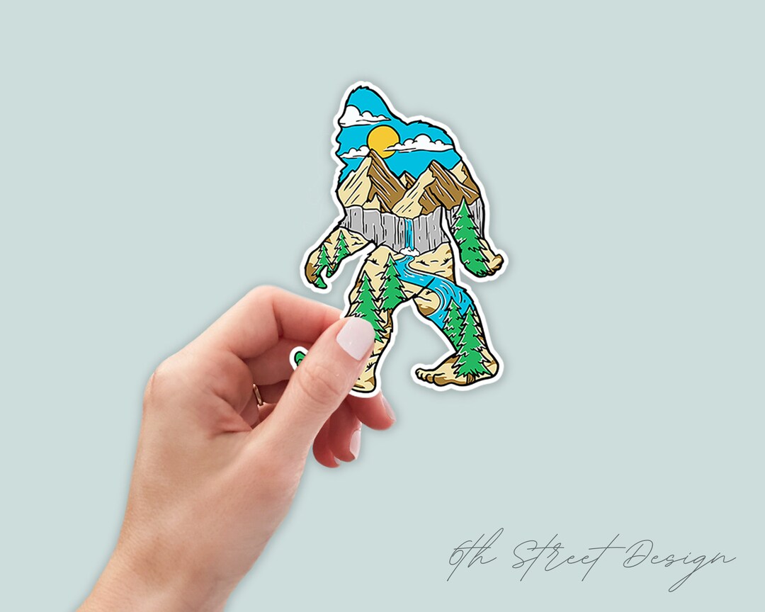 Sasquatch Outdoor Sticker - Waterproof Sticker - Car Sticker ...