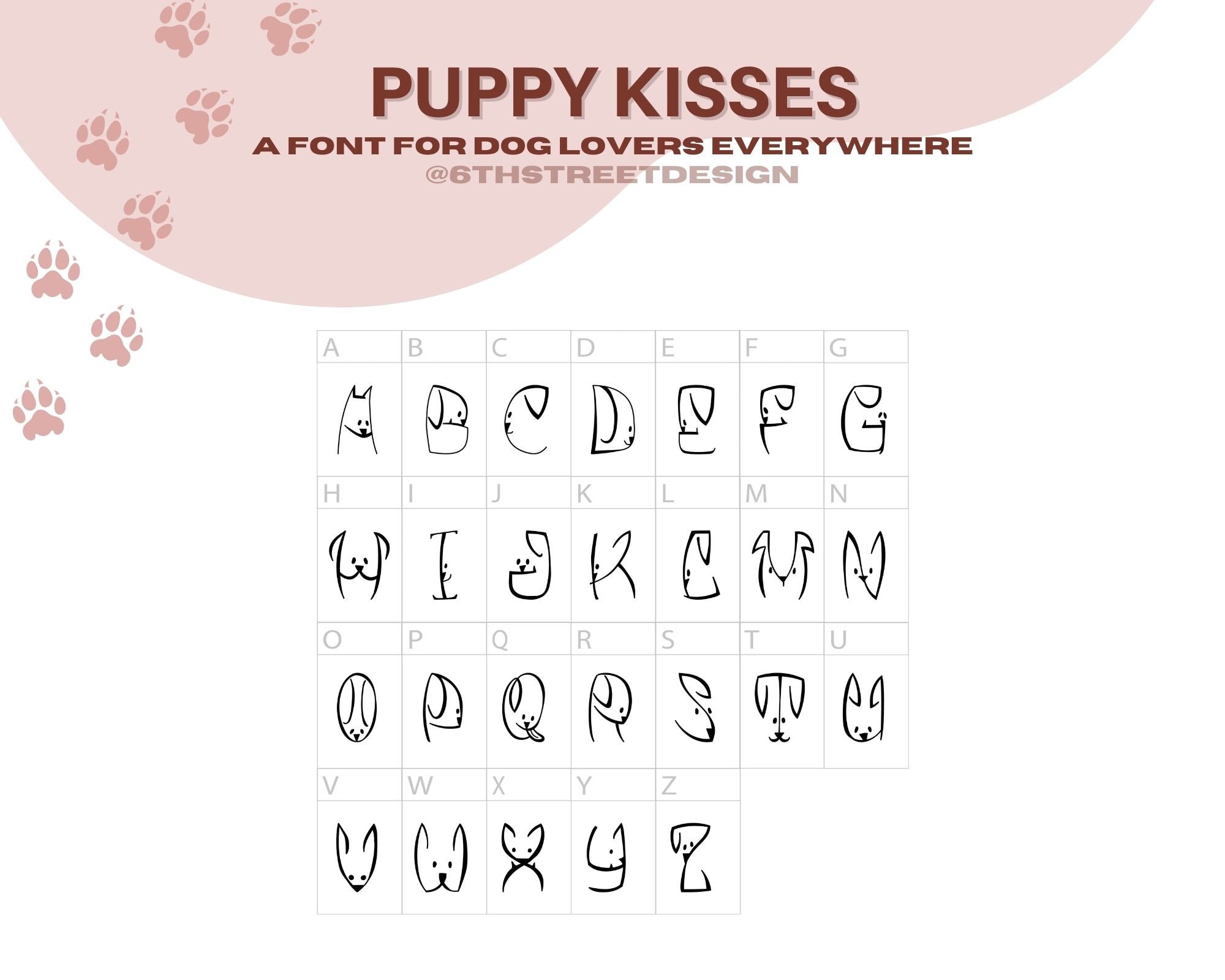 Puppy Kisses True Type Font - Download and Install - Font - Keyboard ...