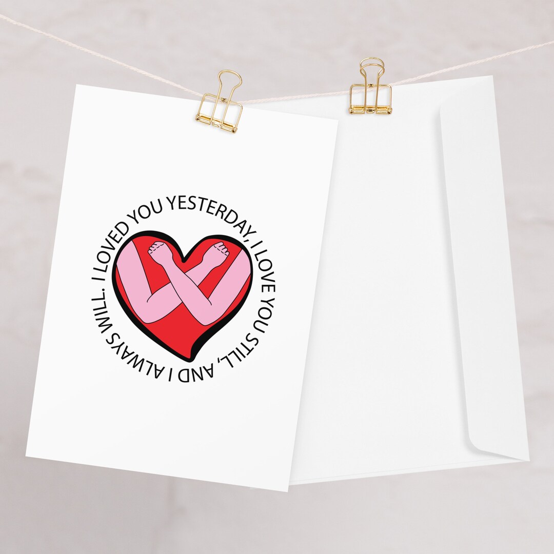 LOVE in ASL Greeting Card, American Sign Language, I Loved You ...